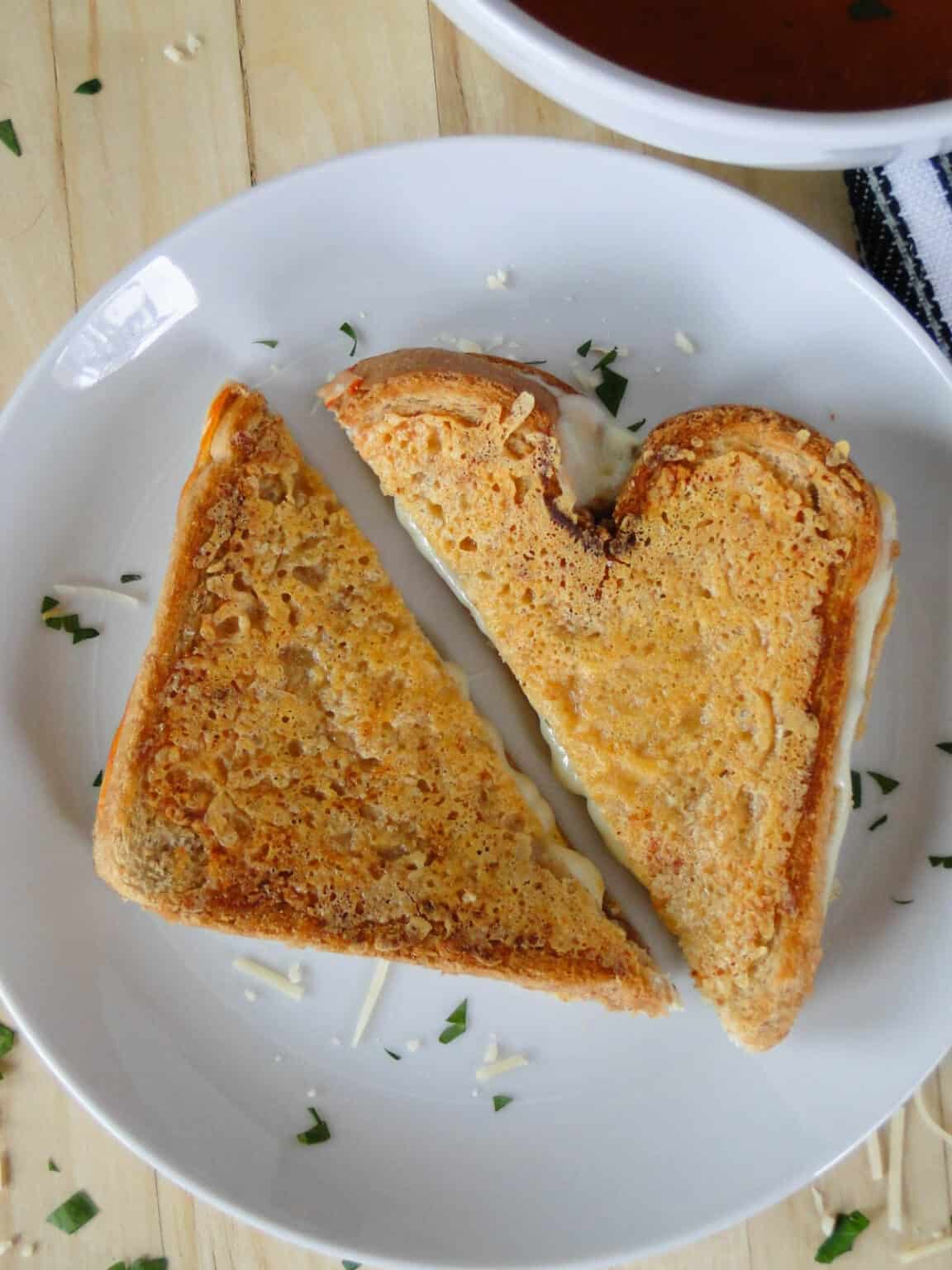 Parmesan Crusted Grilled Cheese Sandwich