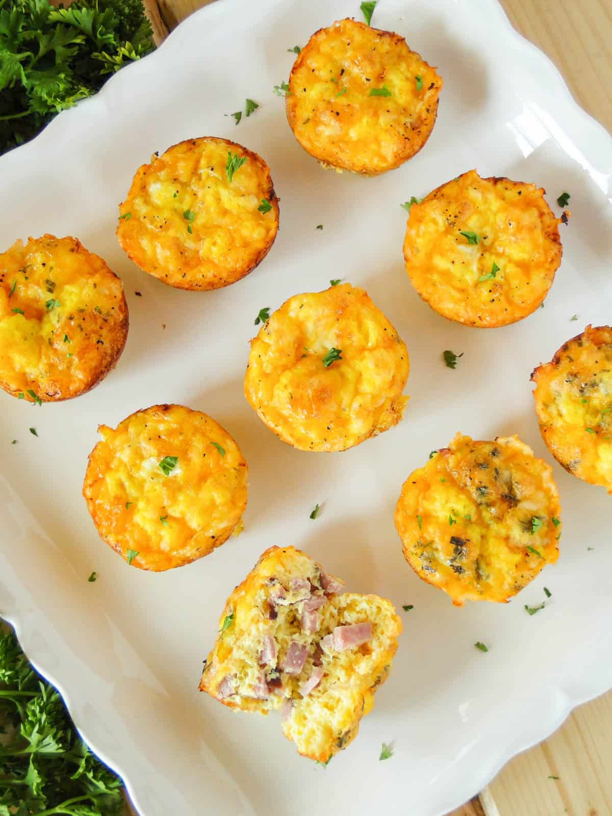 Ham and Cheese Mini Frittatas