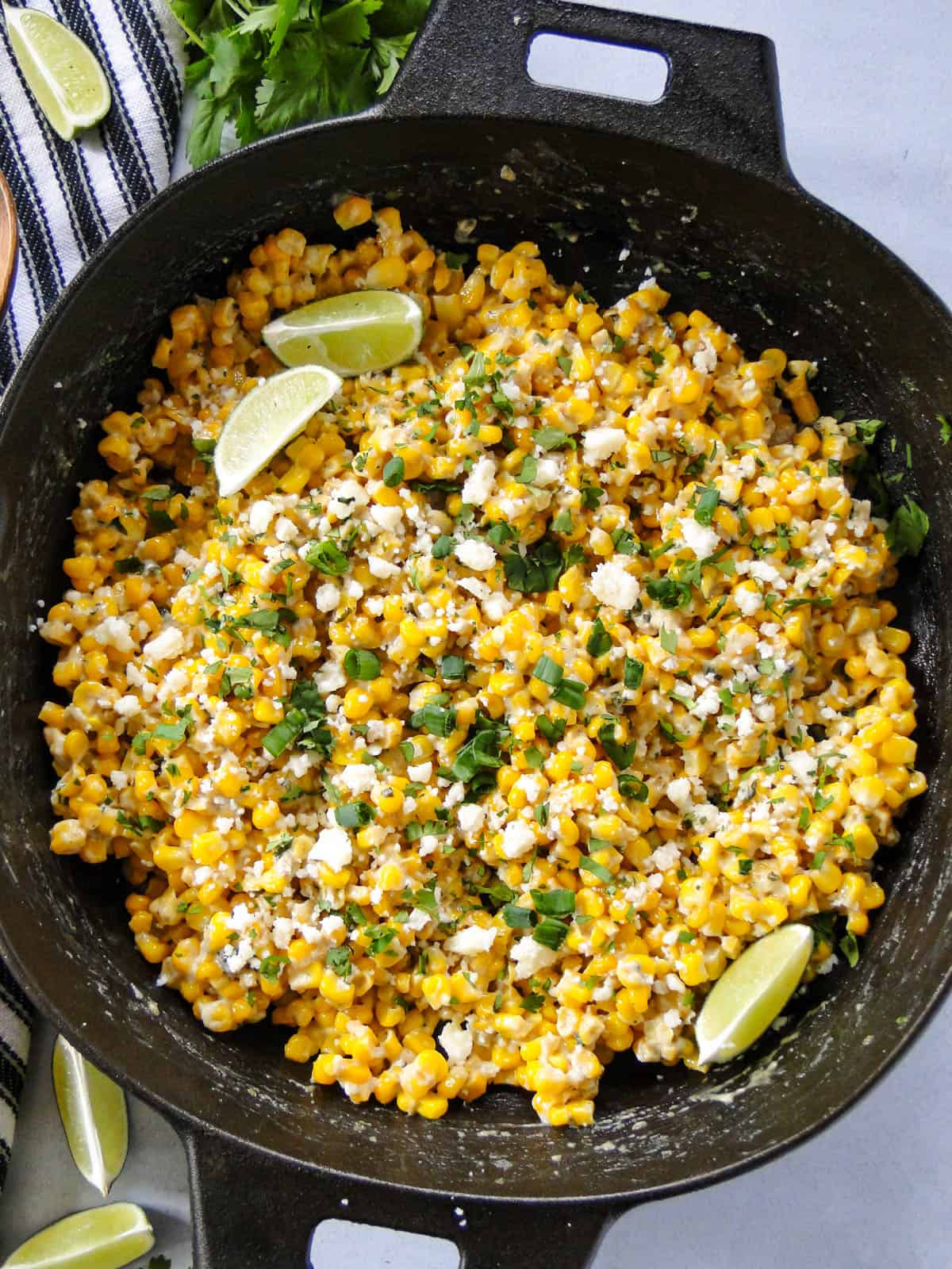 Skillet Mexican Street Corn - Heather's Homemade Kitchen