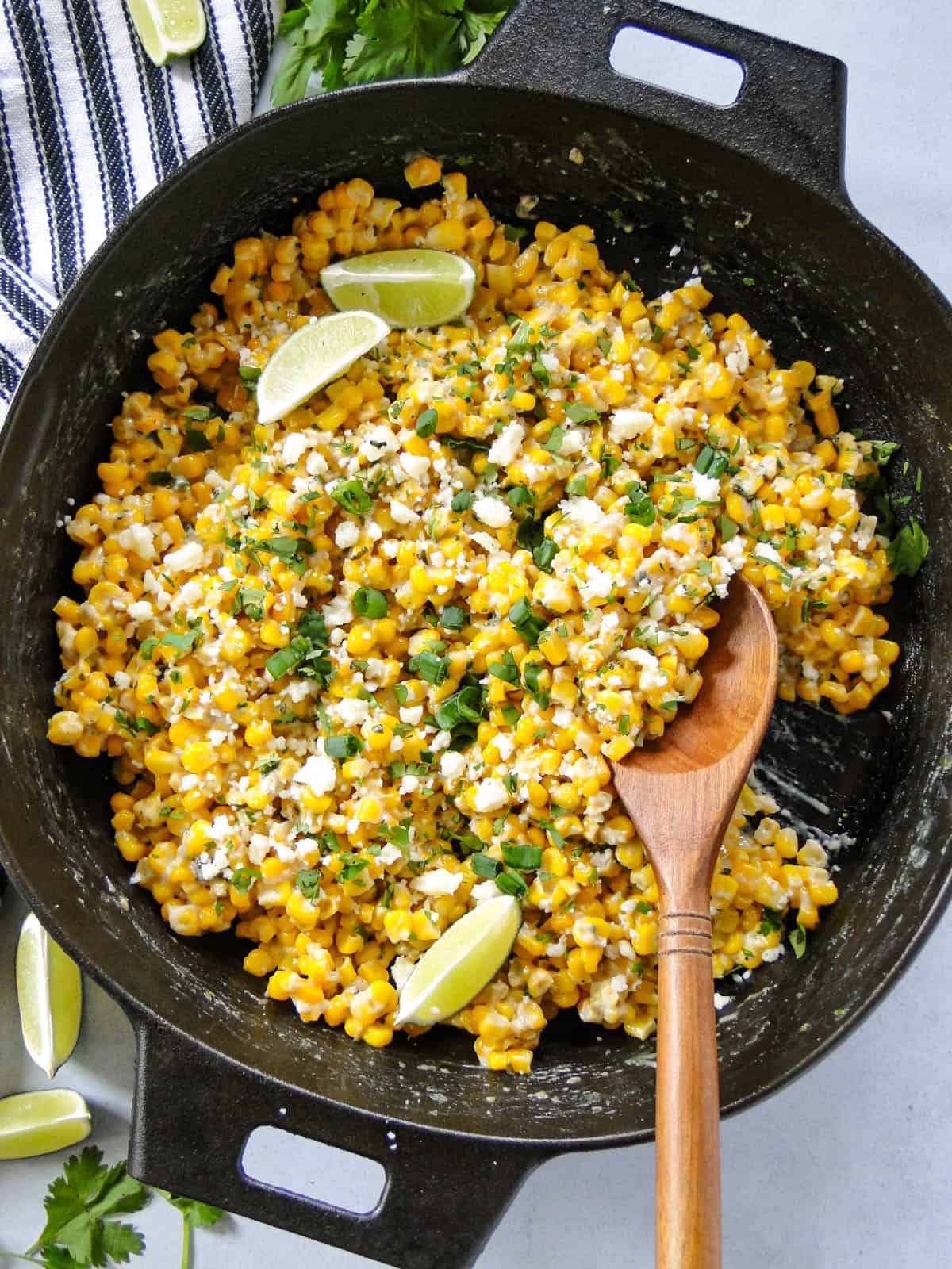 Skillet Mexican Street Corn - Heather's Homemade Kitchen