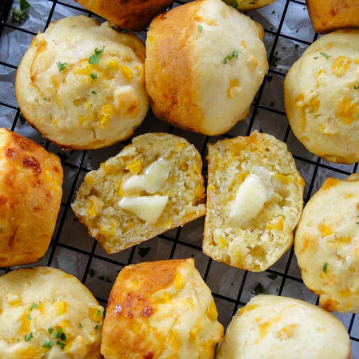 Cheesy Corn Muffins