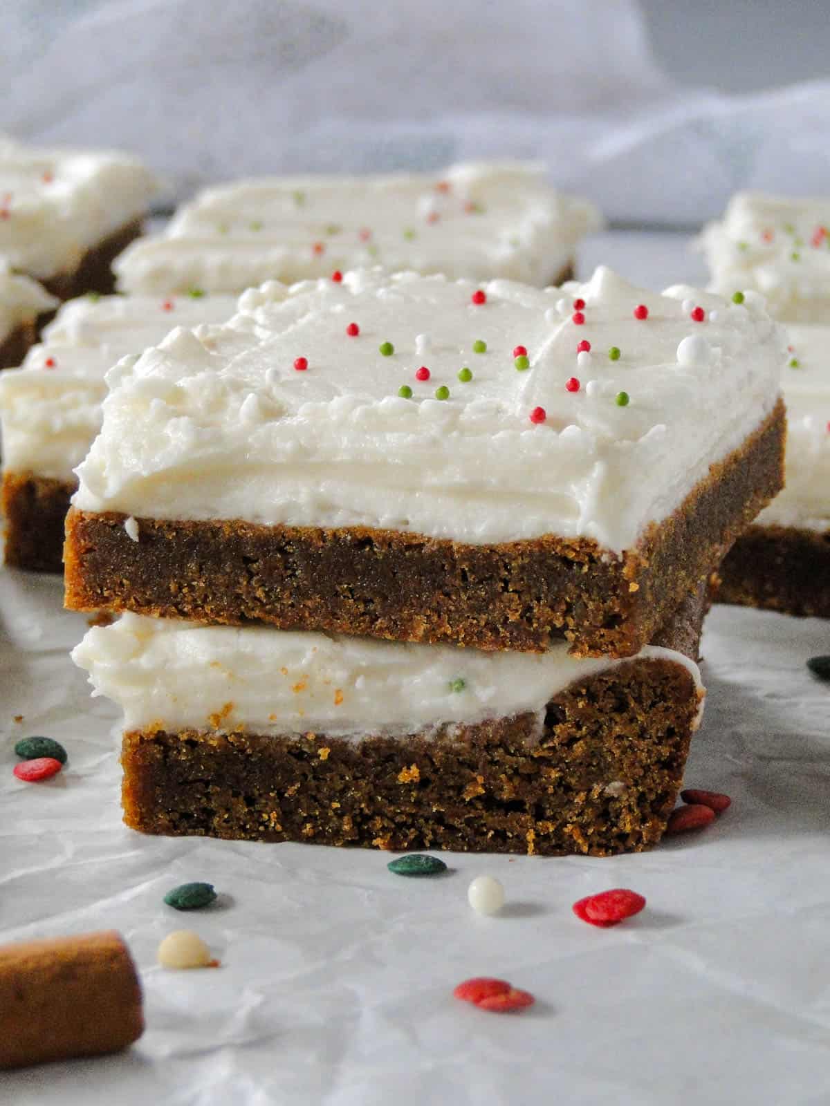 Gingerbread Cookie Bars - Heather's Homemade Kitchen